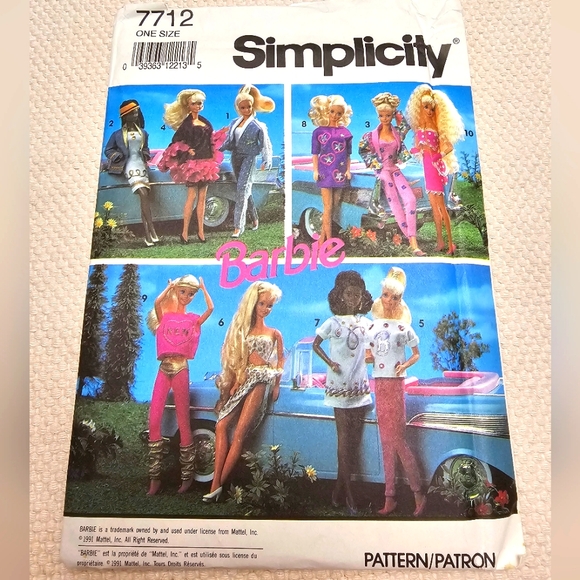 Simplicity | Office | Simplicity Barbie Doll Clothing Sewing Patterns ...